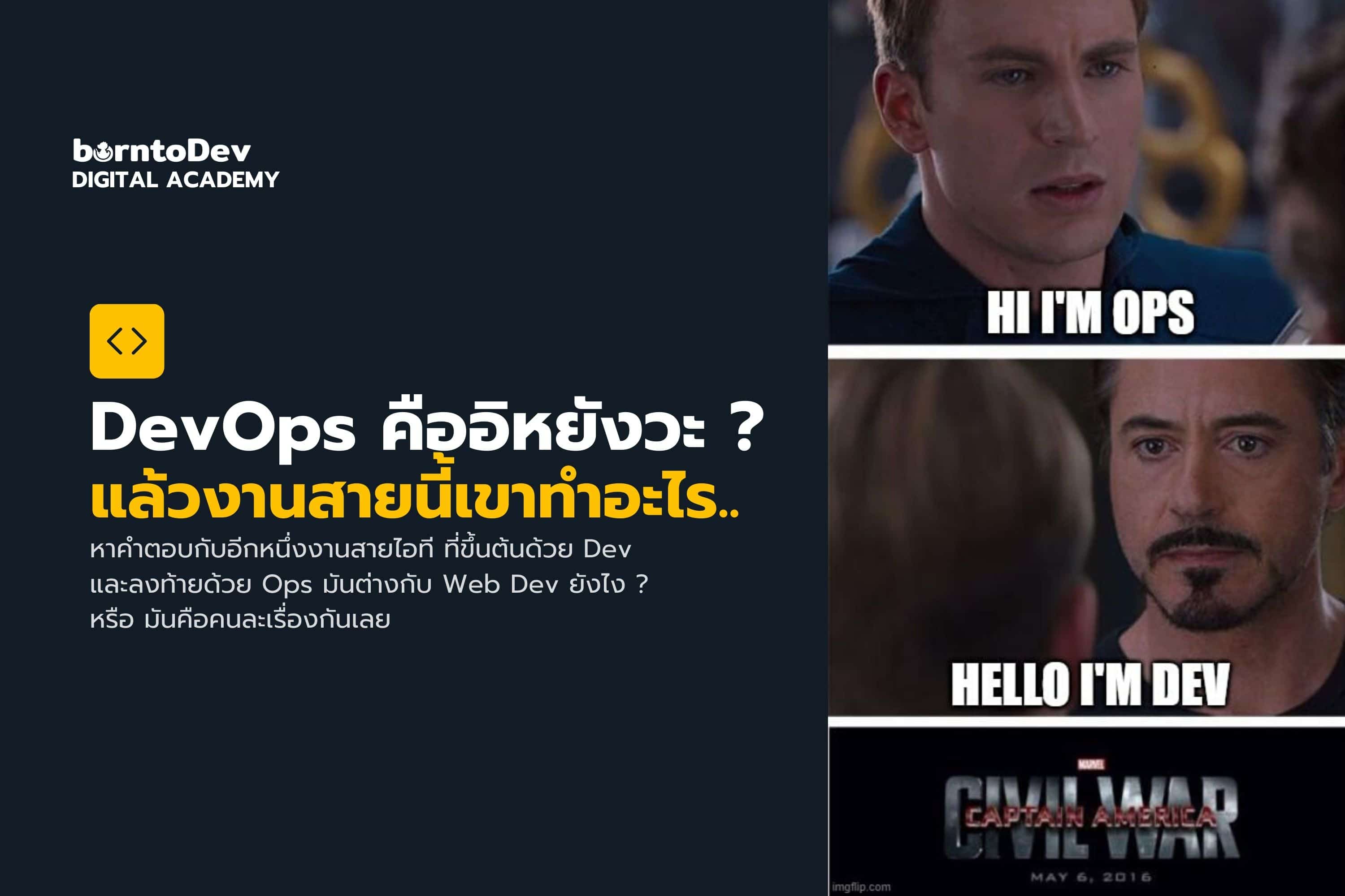 DevOps คืออิหยังวะ ? – BorntoDev เริ่มต้นเรียน เขียนโปรแกรม ขั้นเทพ