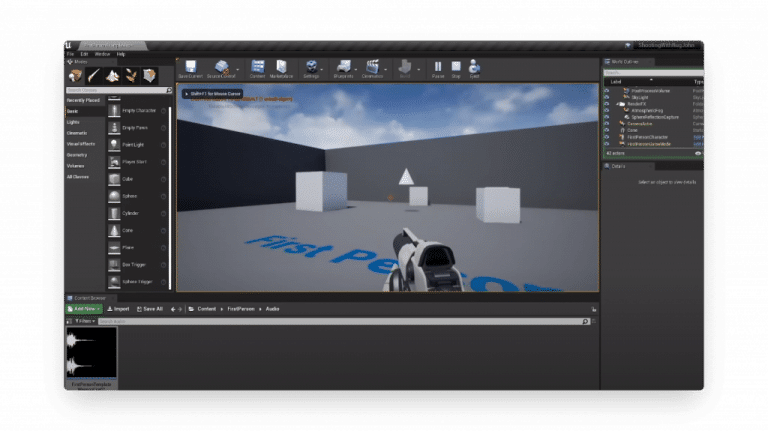 เส้นทางที่ให้คุณเริ่มต้นพัฒนาเกมด้วย Unreal Engine - borntoDev Academy