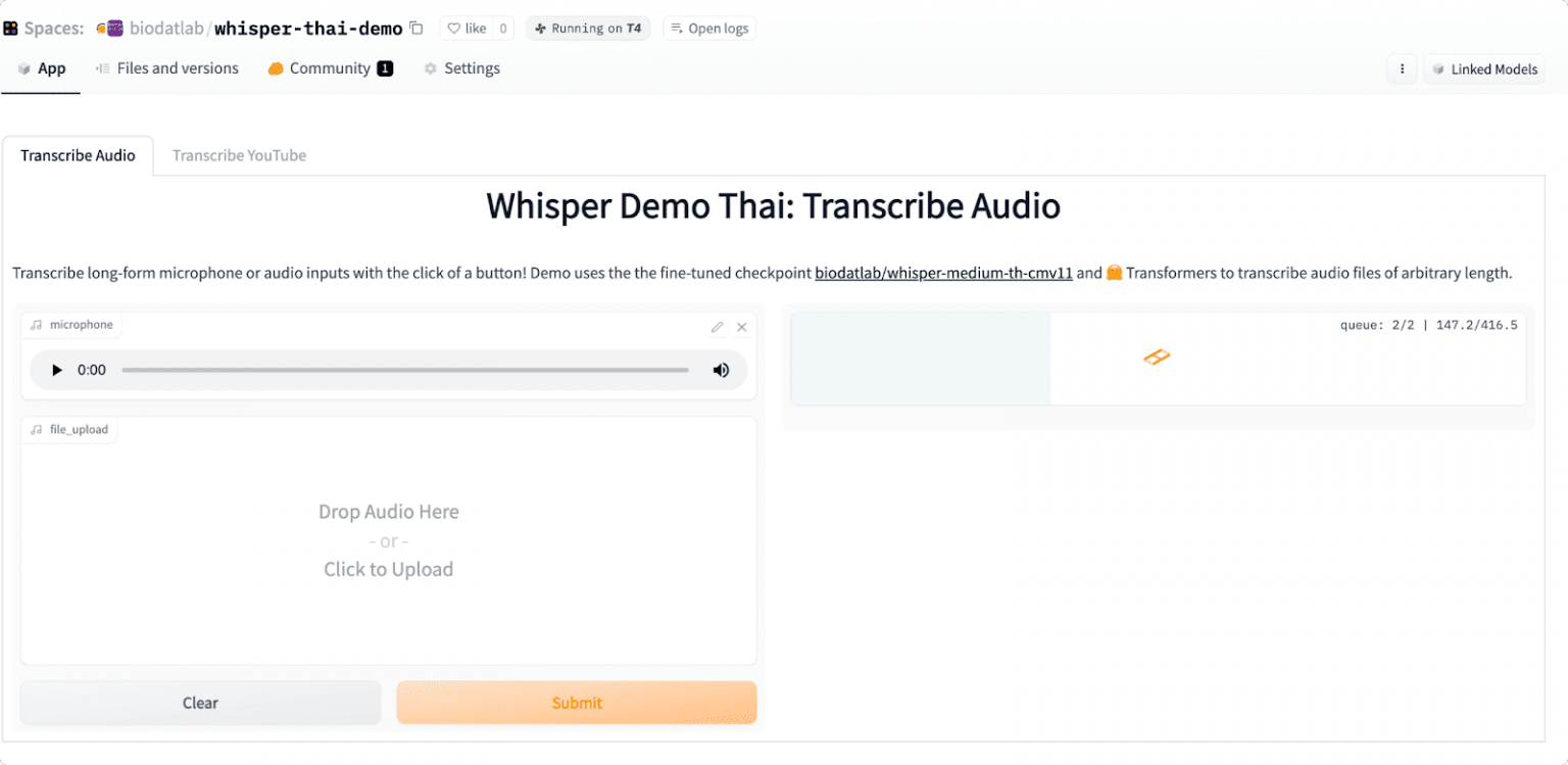 Thonburian Whisper:โมเดลถอดความจากเสียงพูดภาษาไทย – BorntoDev เริ่มต้นเรียน เขียนโปรแกรม ขั้นเทพ