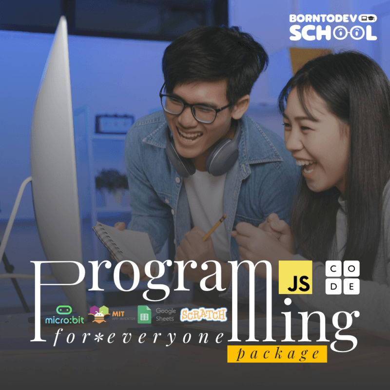 Programming for Everyone Package (Buy 1 GET 1 FREE) – BorntoDev เริ่มต้นเรียน เขียนโปรแกรม ขั้นเทพ