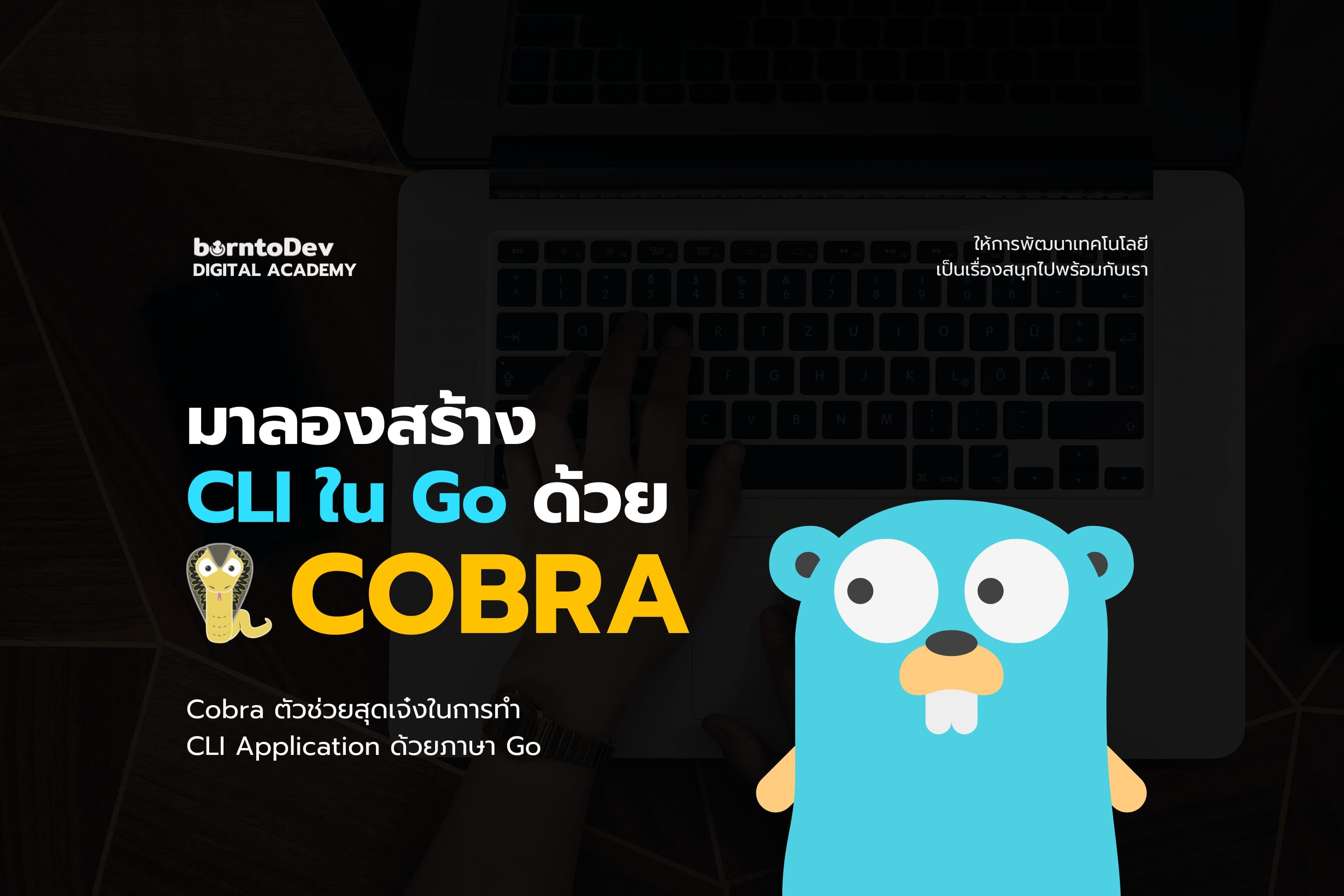 มาลองสร้าง CLI ใน Go ด้วย Cobra กันเลยยย – BorntoDev เริ่มต้นเรียน เขียนโปรแกรม ขั้นเทพ