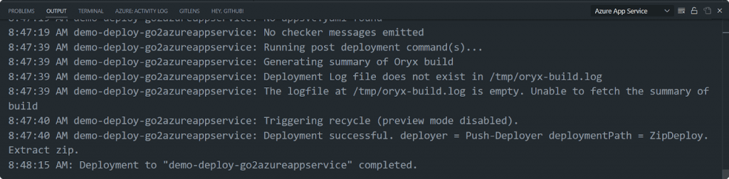 Deploy Go ไปยัง Azure App Service – BorntoDev เริ่มต้นเรียน เขียนโปรแกรม ขั้นเทพ