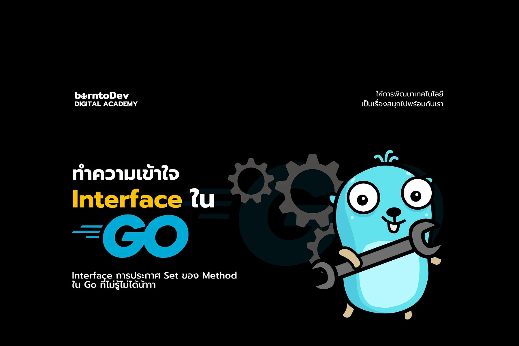 ทำความเข้าใจกับ Interface ใน Go – BorntoDev เริ่มต้นเรียน เขียนโปรแกรม ...