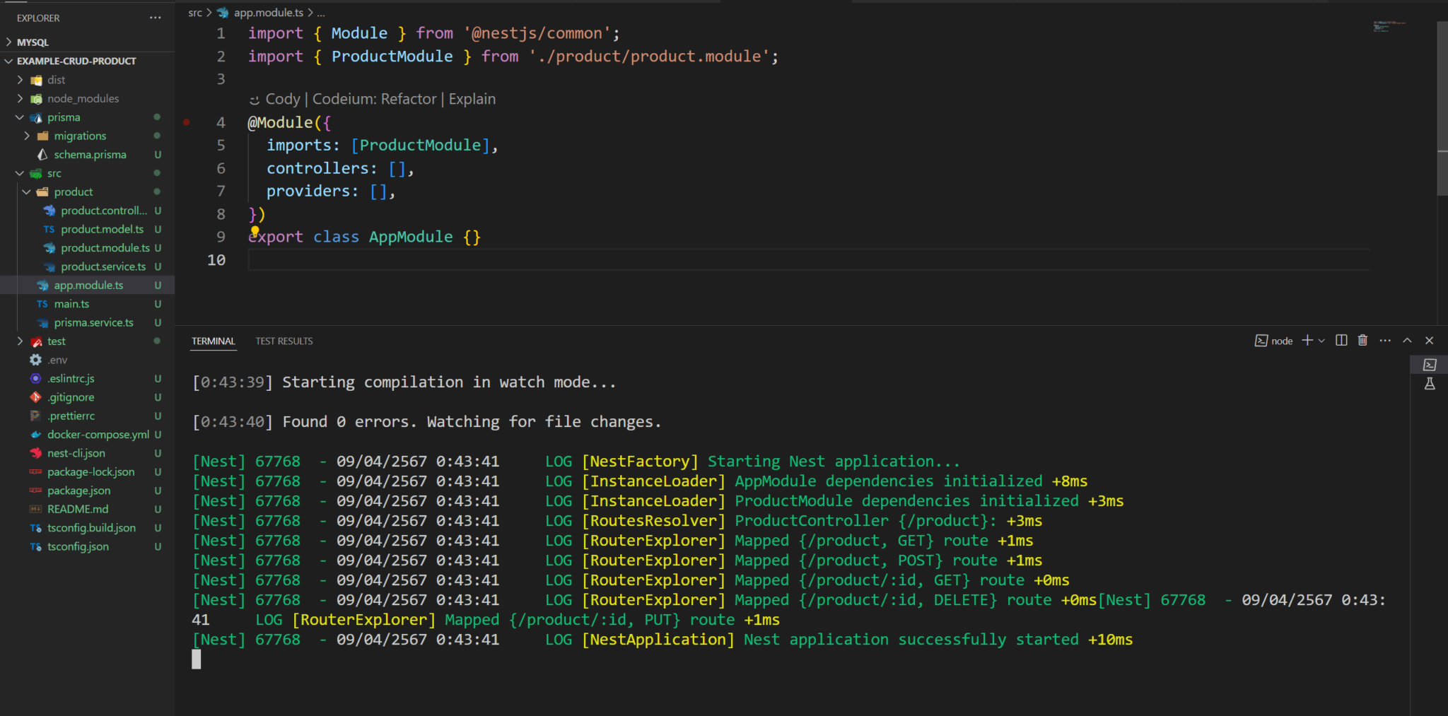 มาลองทำโปรเจกต์ Nestjs Docker Postgresql Borntodev เริ่มต้นเรียน
