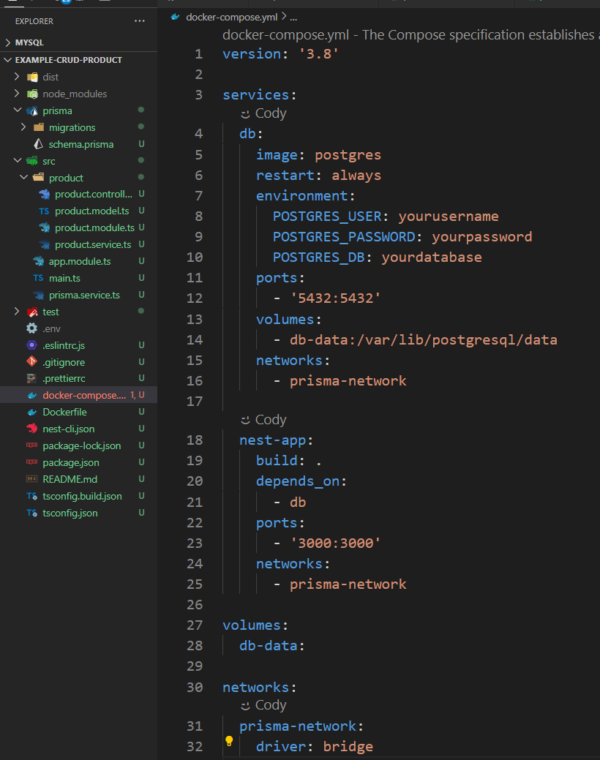 มาลองทำโปรเจกต์ Nestjs Docker Postgresql Borntodev เริ่มต้นเรียน เขียนโปรแกรม ขั้นเทพ