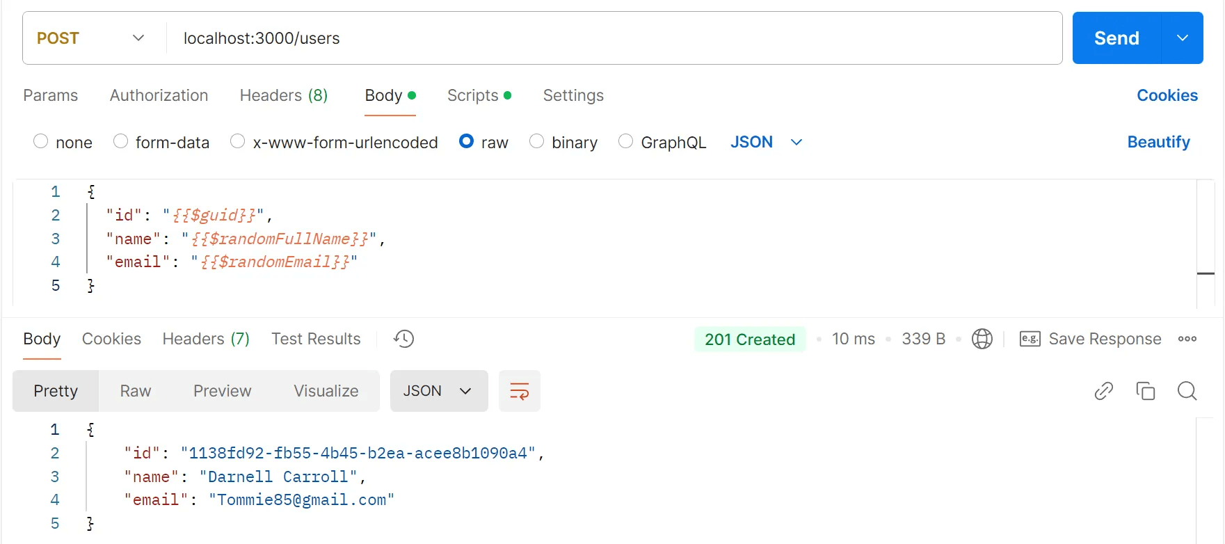 การสร้างข้อมูลปลอมใน Postman มาทดสอบ API – BorntoDev เริ่มต้นเรียน ...