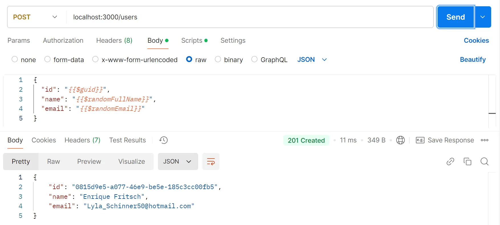 การสร้างข้อมูลปลอมใน Postman มาทดสอบ API – BorntoDev เริ่มต้นเรียน เขียนโปรแกรม ขั้นเทพ