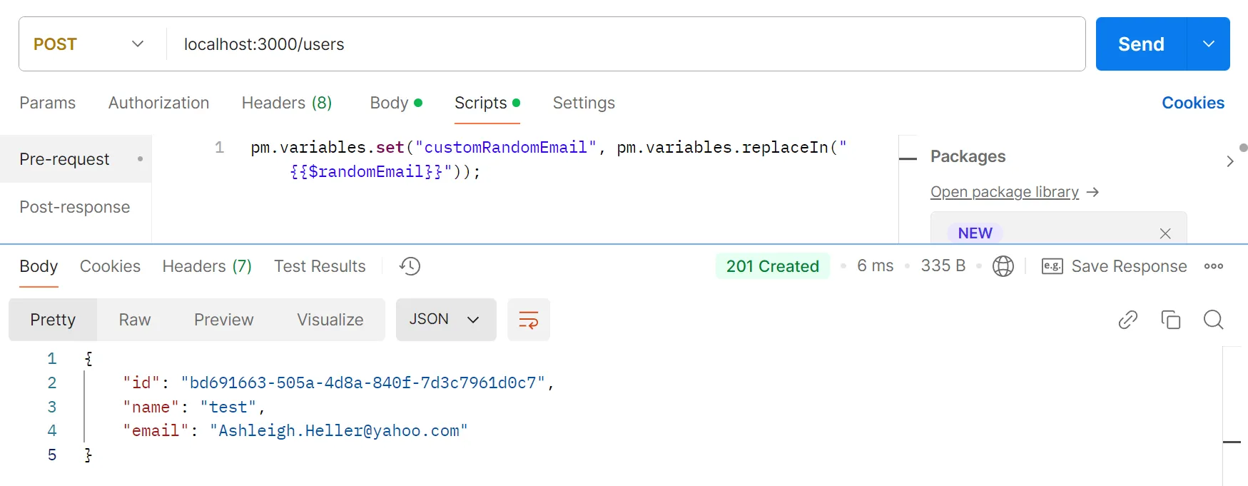 การสร้างข้อมูลปลอมใน Postman มาทดสอบ API – BorntoDev เริ่มต้นเรียน เขียนโปรแกรม ขั้นเทพ