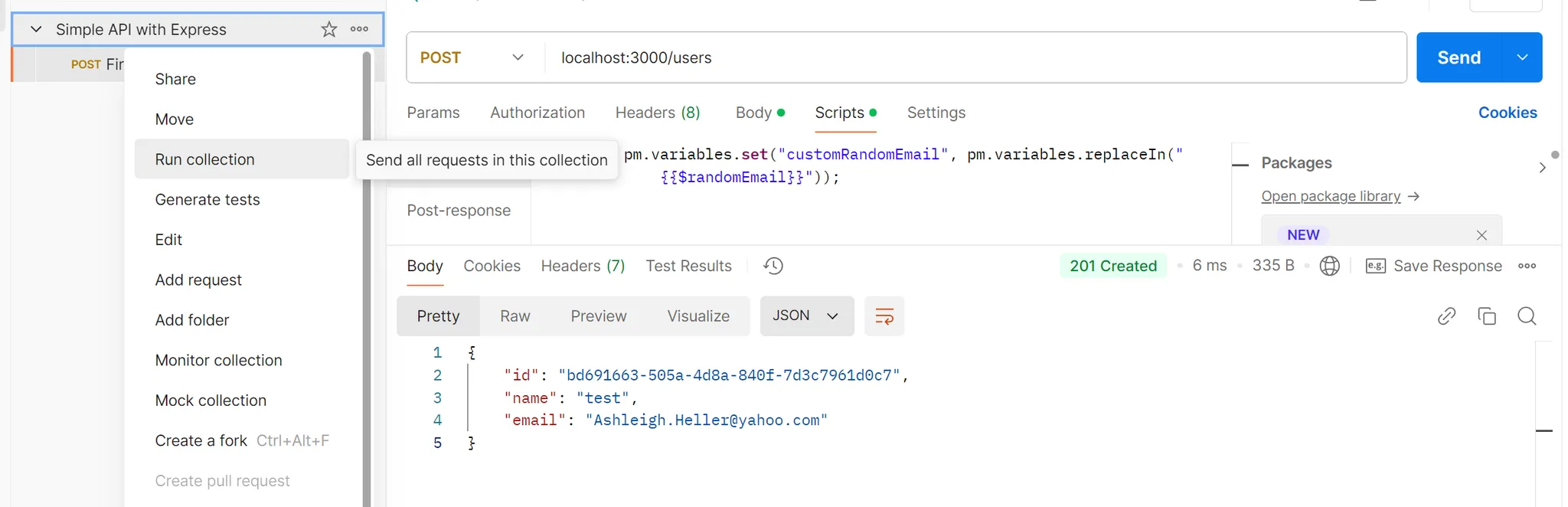 การสร้างข้อมูลปลอมใน Postman มาทดสอบ API – BorntoDev เริ่มต้นเรียน เขียนโปรแกรม ขั้นเทพ