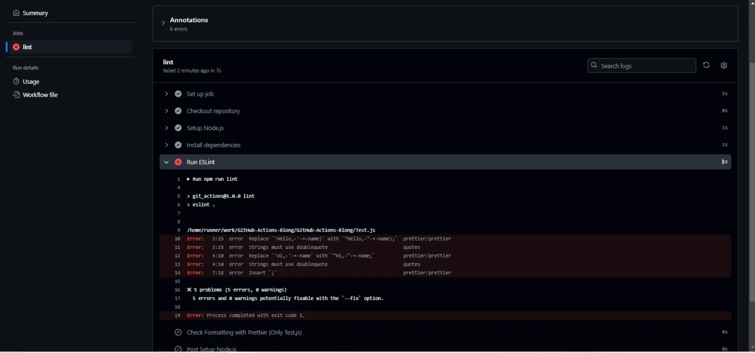 ใช้ GitHub Actions ตรวจสอบโค้ดอัตโนมัติด้วย ESLint และ Prettier – BorntoDev เริ่มต้นเรียน เขียน ...
