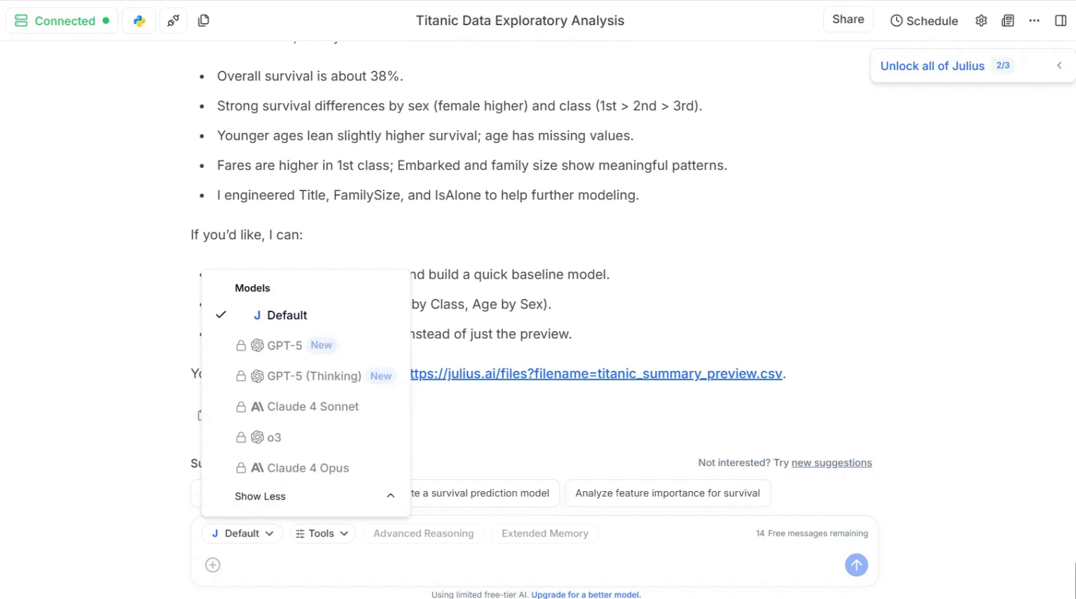 Julius AI คืออะไร? ผู้ช่วยสำหรับ Data Analytics – BorntoDev เริ่มต้นเรียน เขียนโปรแกรม ขั้นเทพ